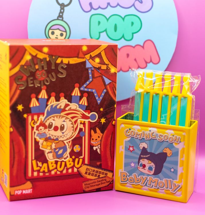 POP MART WHY SO SERIOUS Magnetic Clip Set STRING PUPPET (Neu und ...
