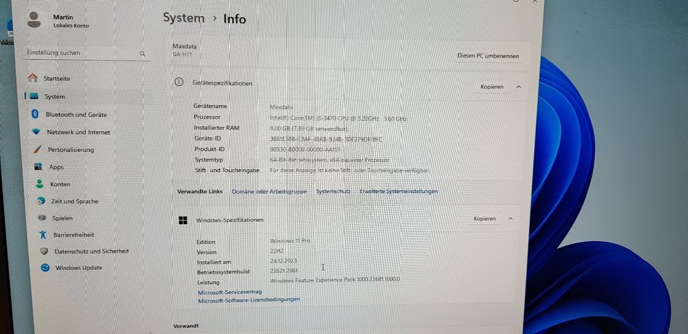 Maxdata PC Favorit 4000 Microtower windows 11 (Gebraucht) in Ittigen ...