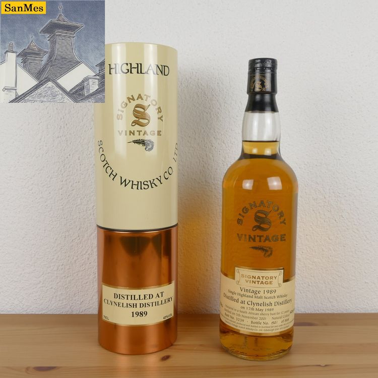 Clynelish,12 Y, 1989-2001, South African Sherry B, Signatory (Neu ...