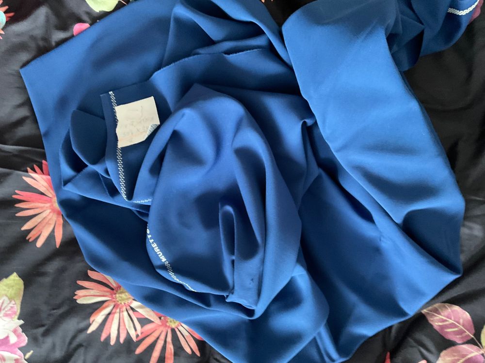 AGNONA MURETTO Wolle-Kaschmir Stoff 155 x 185 cm Kobaltblau (Neu ...