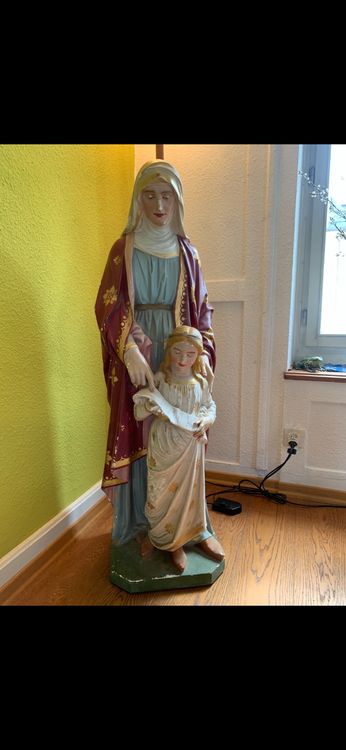 Heiligen Figur - Anna mit Maria - Gibs-Statue - Kirchenfigur (Neu ...
