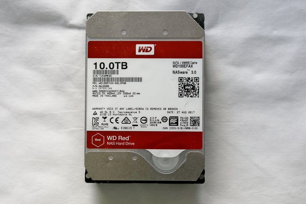 Festplatte - WD Red WD100EFAX 10TB (CMR) NAS HDD – Getestet (Gebraucht ...