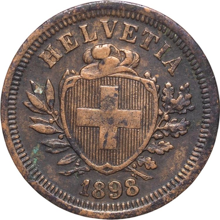Schweiz 1 Rappen 1898 (Gebraucht) in Liestal für CHF 10 – mit Lieferung auf Ricardo kaufen