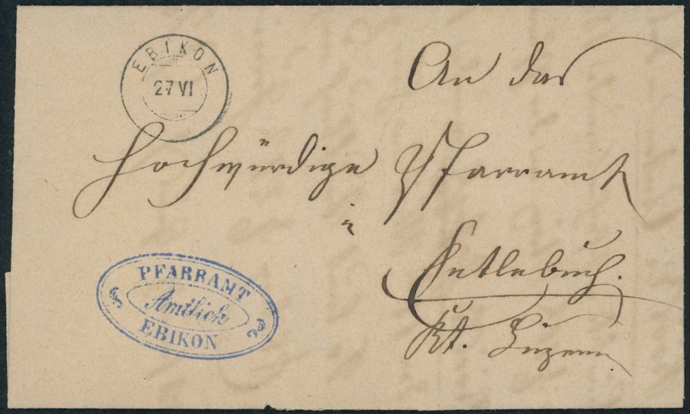 LU Ebikon - Zwergstempel - Brief (Gebraucht) in Schindellegi für CHF 100 – mit Lieferung auf ...