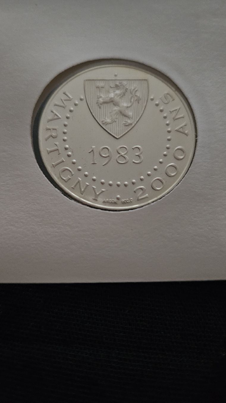 Numisbrief Martigny Münze & Briefmarken Set, 2000 Jahre Oct (Neuf (Voir ...