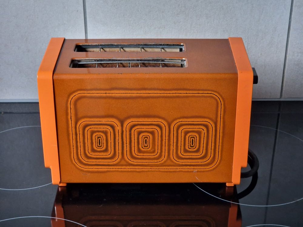 Retro Vintage Toaster AEG - 1970er - Orange - Top Zustand! (Gebraucht ...