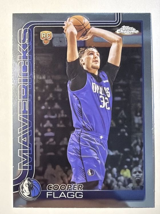 Cooper Flagg Rookie Card, Topps Chrome 2025-26, Mavericks (Neu (gemäss ...