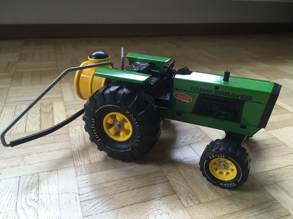 Tonka-Traktor, ca. 1975, «Farm Sprayer», Pumpe funktioniert (Gebraucht ...