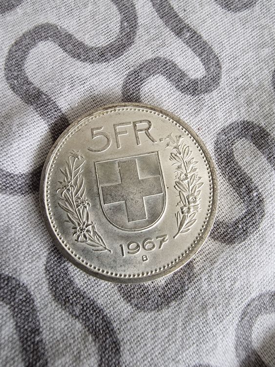 3 Stück 5Fr. Silbermünzen der Jahrgänge 1965, 1966 und 1967 | Kaufen auf Ricardo