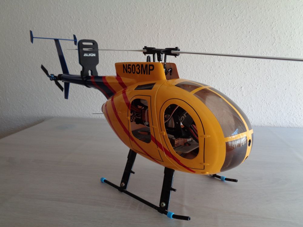 Align T-Rex Pro 450 Flybarless Helikopter, Hughes 500 Rumpf (Gebraucht ...