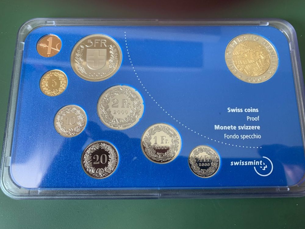 MÜNZSATZ 2000 PP 150 JAHRE SCHWEIZER FRANKEN AUFLAGE 500 STK (Neu und originalverpackt) in ...