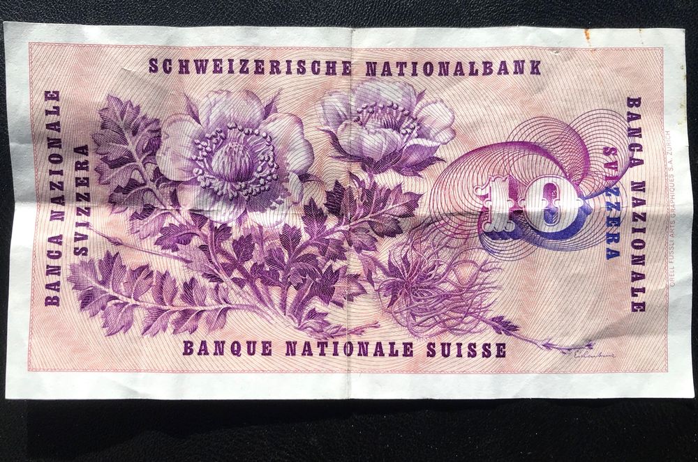 10er Banknote Franken Schweiz 1967 | Kaufen auf Ricardo