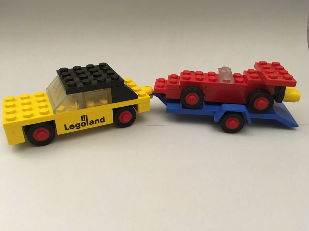 Lego Legoland Set 650 Car w Trailer Racingcar o OVP 1972 kpl (Gebraucht ...
