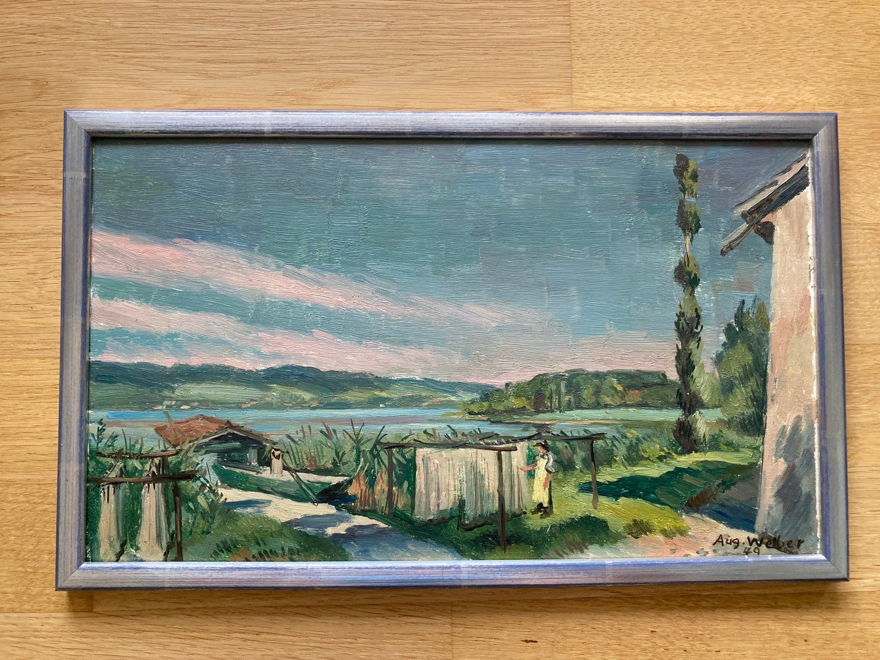 Zürichsee - Gemälde 1949 von August Weber (Gebraucht) in Bern für CHF 69 – mit Lieferung auf ...