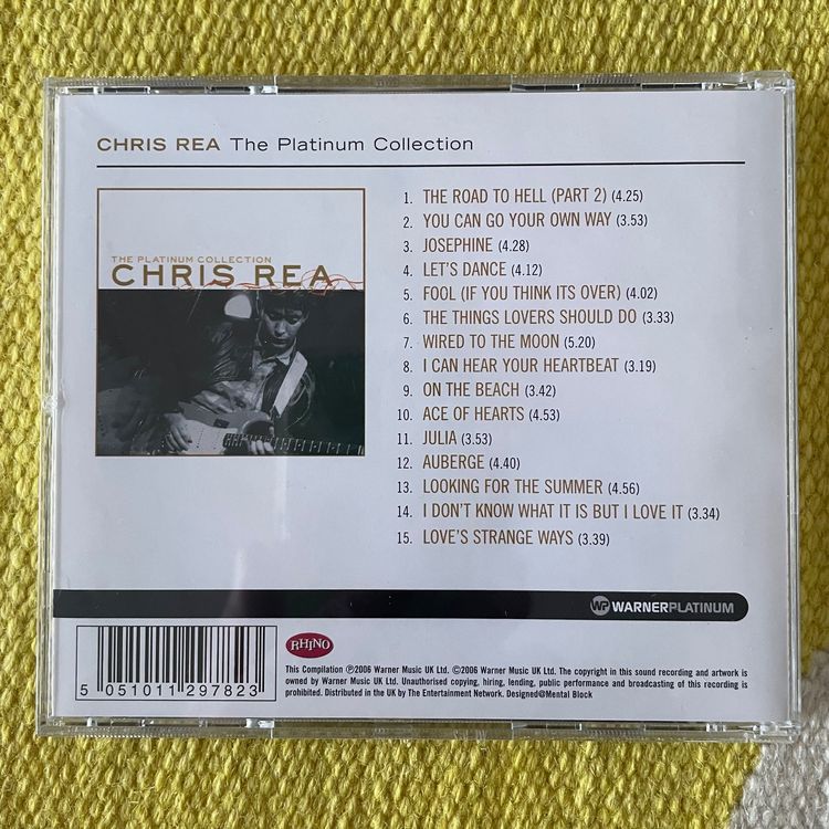 CHRIS REA-BEST OF/THE PLATINUM COLLECTION (Gebraucht) in ...