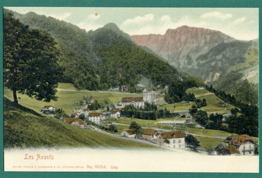 Les Avants - Dorfansicht, 1907 (Gebraucht) in Sargans für CHF 1 – mit Lieferung auf Ricardo kaufen