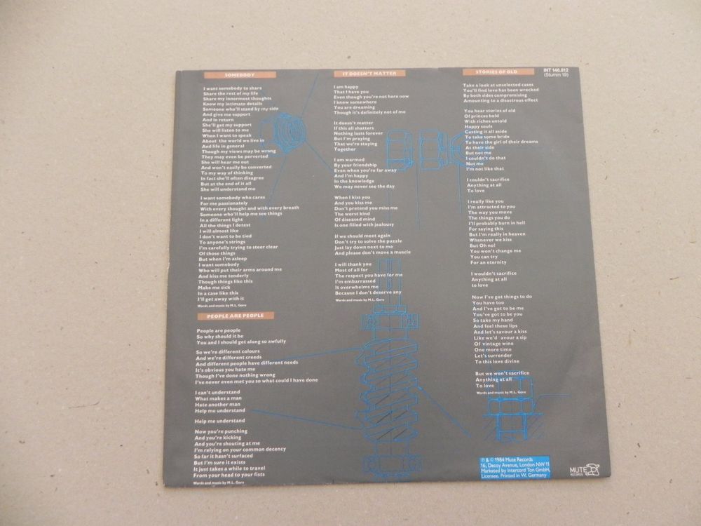 LP Engl. Synth. Rock Pop Depeche Mode 1984 Some great Reward (Gebraucht) in Siebnen für CHF 18 ...