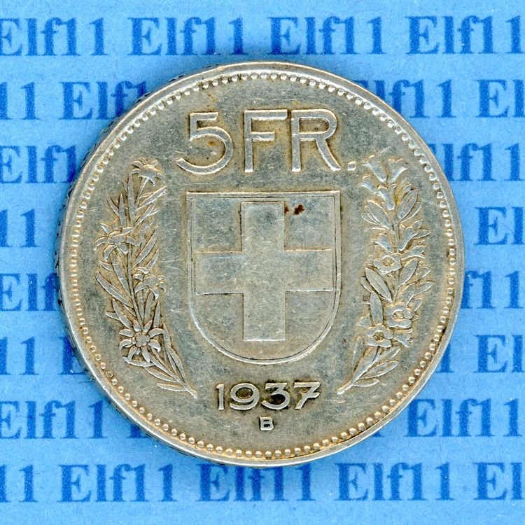 CHF___5.00 1937 ss-vz 5 Franken | Kaufen auf Ricardo