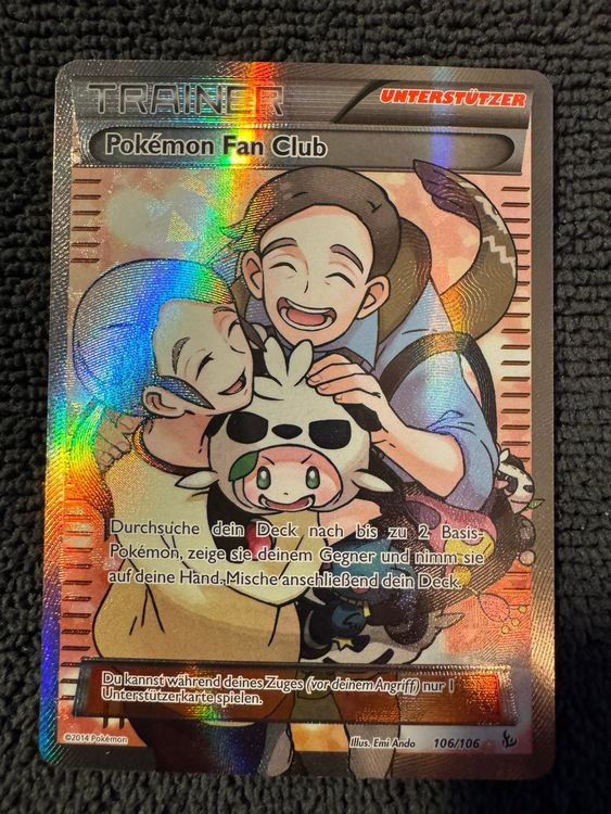 Pokemon XY Flashfire Pokemon Fan Club Fullart Trainer DE (Gebraucht) in ...