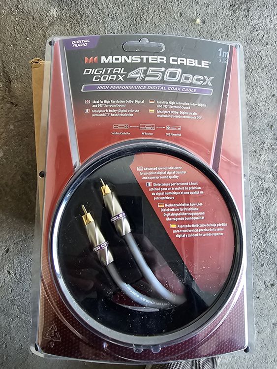 Monster digital Coax 1m (Neu und originalverpackt) in St.Gallen für CHF ...