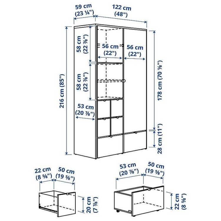 2 armadi Ikea al prezzo di uno (Gebraucht) in Sementina für CHF 300 ...