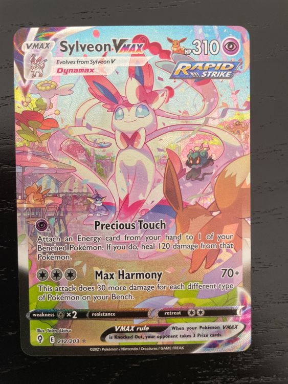 Sylveon Vmax Alternate Art, Evolving Skies 212/203, ENG - NM (Gebraucht ...