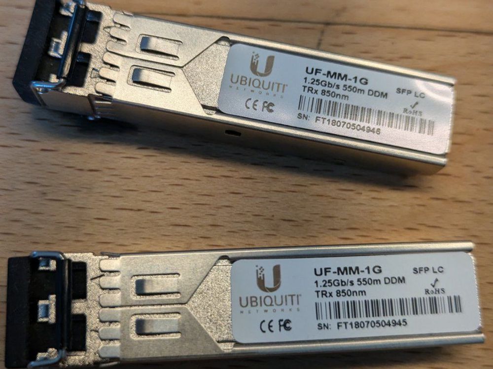 Ubiquiti Unifi SFP Set mit Galsfaser (Gebraucht) in für CHF 17 – mit ...
