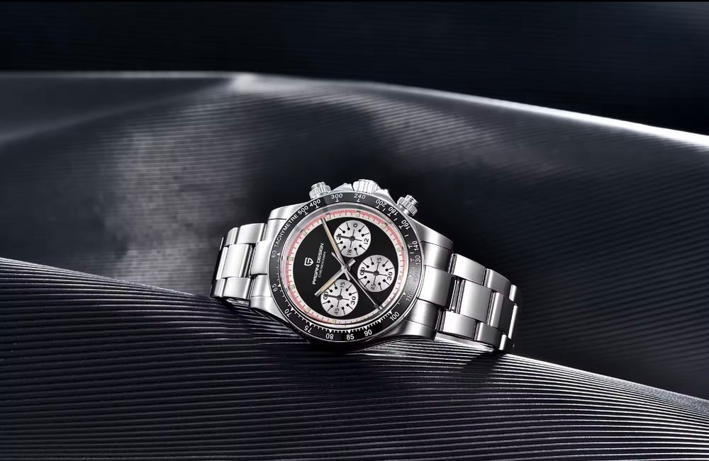 MONTRE PAGANI DESIGN QUARTZ TYPE DAYTONA PAUL NEWMAN BLACK (Neu und ...