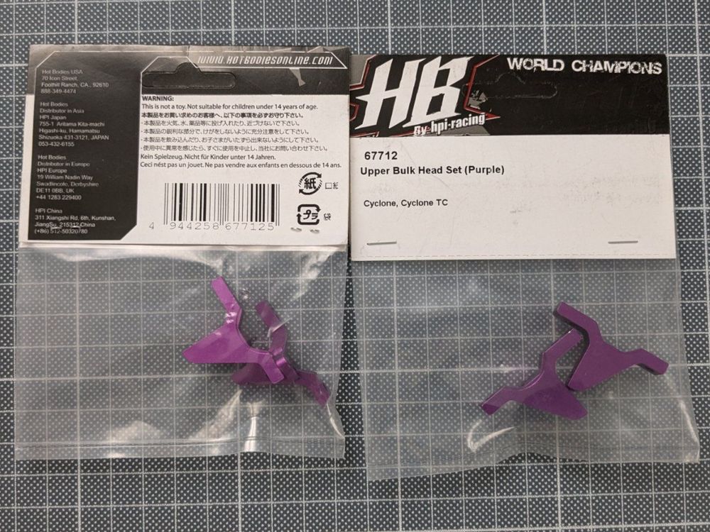 HB / HPI 67712 Cyclone TC Bulkhead Purple | Kaufen auf Ricardo