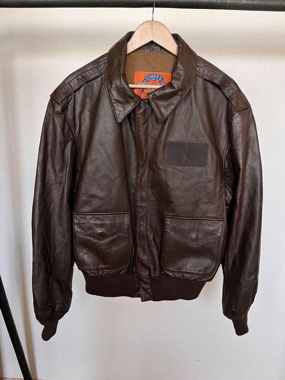 Vintage Cooper A2 Leather Flight Jacket Large | Kaufen auf Ricardo