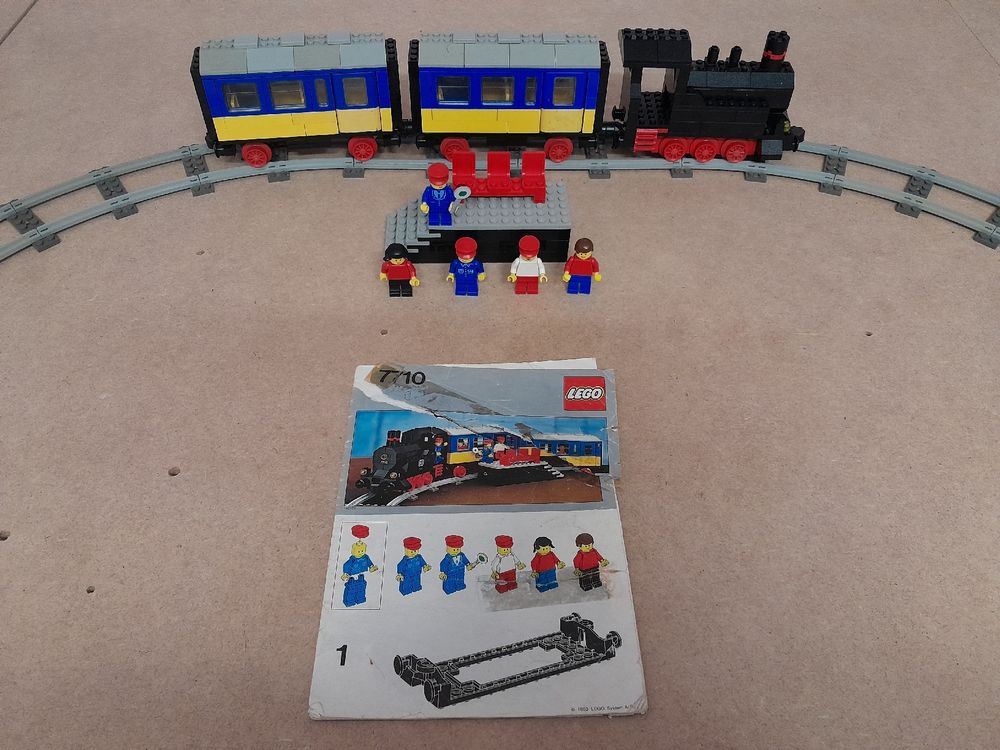 lego Eisenbah vintage 80 push lok set 7710 complet avec rail | Kaufen ...