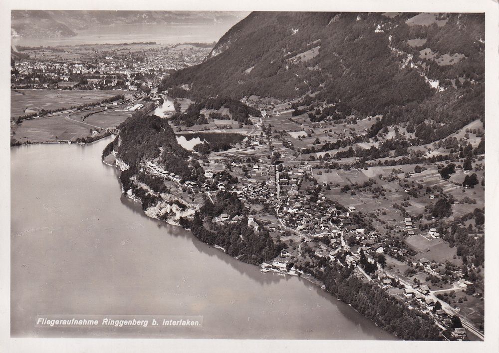 Fliegeraufnahme Ringgenberg b. Interlaken - 1935 (Gebraucht) in Orvin ...