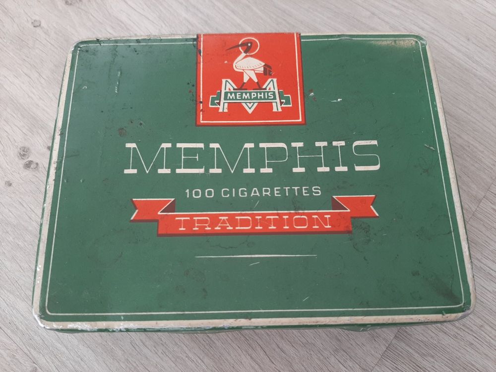 Antike Blechdose MEMPHIS Zigaretten Mid Century 60er 50er | Acheter sur ...