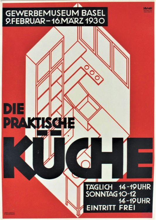 DIE PRAKTISCHE KUECHE EXPO GM BASEL 1930 Original Plakat (Gebraucht) in Blonay für CHF 2750 ...