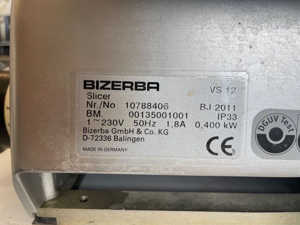 Bizerba VS12 Aufschnittmsschine (Gebraucht) in Brugg AG für CHF 1850 – nur Abholung auf Ricardo ...