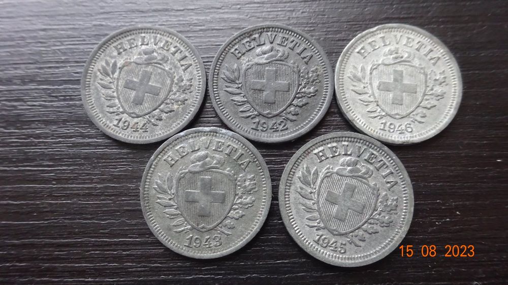 1 Rappen Zinc 1942 - 1943 - 1944 - 1945 - 1946 | Kaufen auf Ricardo