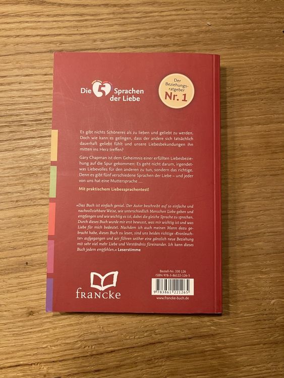 Die 5 Sprachen der Liebe – Gary Chapman (Neu (gemäss Beschreibung)) in ...
