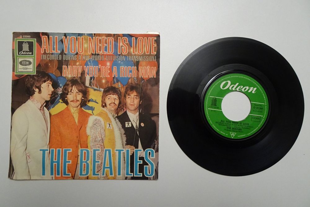 Beatles - All You Need Is Love b/w Baby You're A Rich Man (Gebraucht ...
