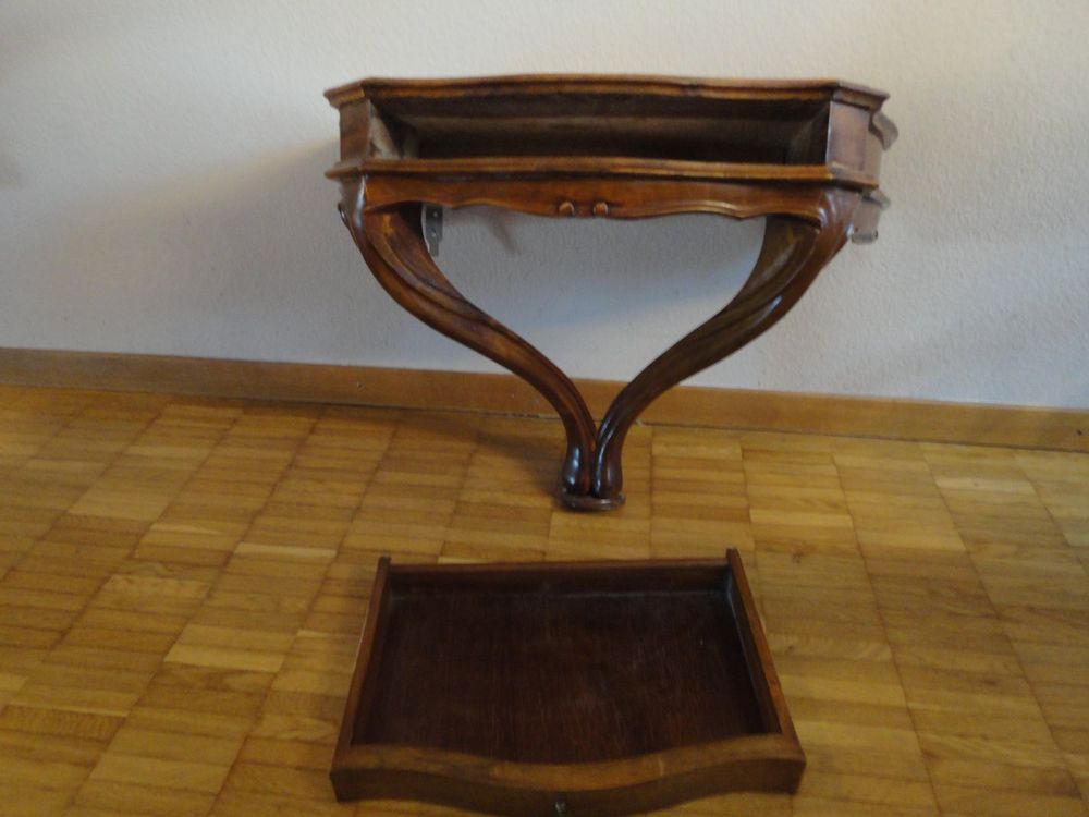 WANDKONSOLE MIT SCHUBLADE (HOLZ) | Kaufen auf Ricardo