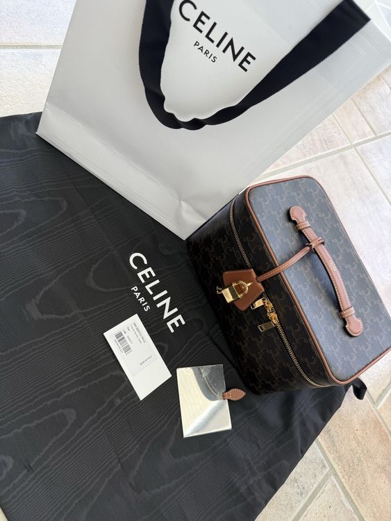 Celine Triomphe Tasche / Kosmetikkoffer Vanity Case NP. 1400 (Neu und ...