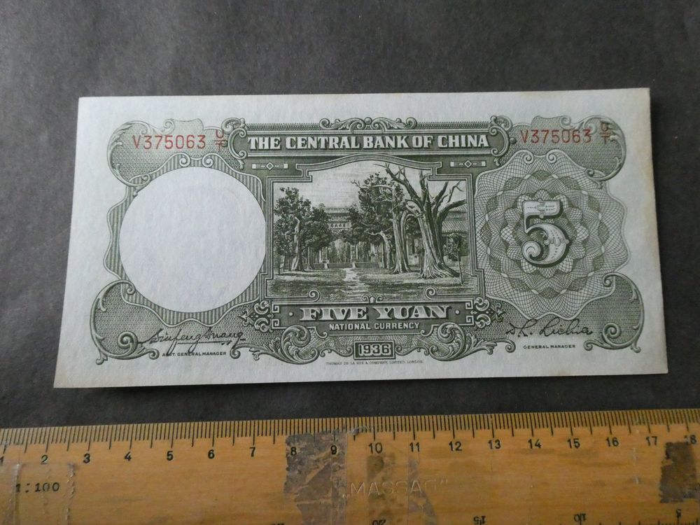 China 1936, 5 Yuan (Gebraucht) in Hinterforst für CHF 2 – mit Lieferung ...