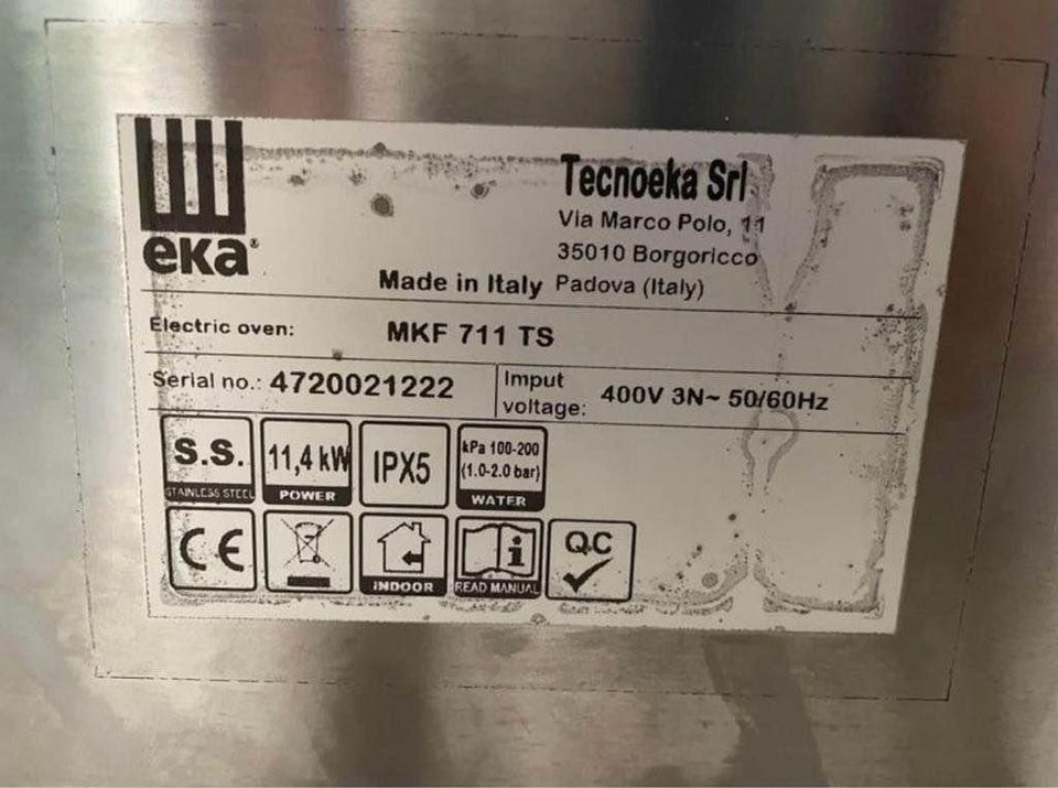 Tecnoeka Kombi-Ofen 7 x GN 1/1 mit Touchscreen (Neu (gemäss Beschreibung)) in Zürich für CHF ...