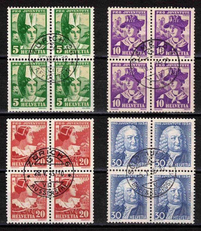 Pro Juventute 1934 Serie im 4er-Block ʘ (Neu (gemäss Beschreibung)) in Nuglar für CHF 17 – mit ...