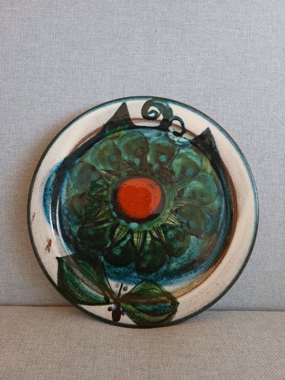 70er J.Schweiz/St-Gallen "Willy Steinlin" Keramik Wandteller (Gebraucht ...