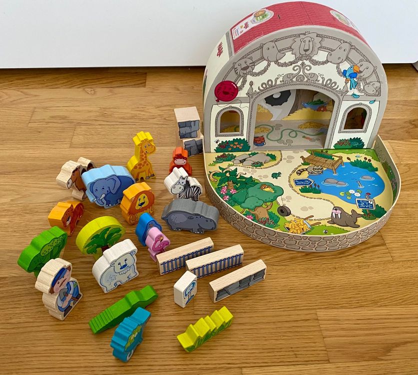 Haba Grosses Spielset im Zoo, Holzspielzeug | Kaufen auf Ricardo