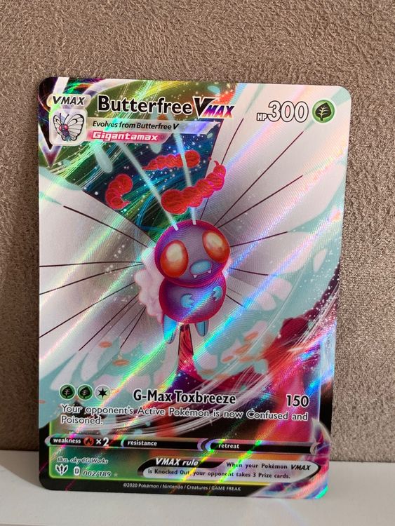 Butterfree VMAX ENG Darkness Ablaze Pokemon 002/189 | Kaufen auf Ricardo