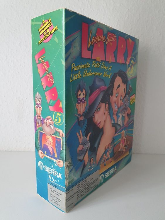 PC Game Leisure Suit Larry 5 (1991) US Big Box 5.25" Disks (Gebraucht ...