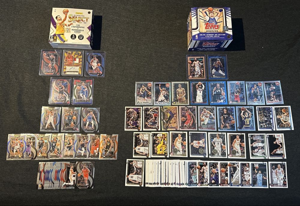 TOPPS CHROME 2025/26 & PANINI SELECT 2024/25 BASKETBALL (Neu (gemäss ...