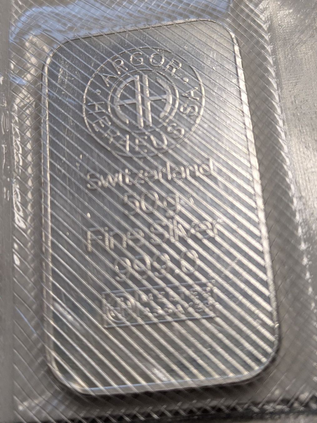 50 Gramm Silber Barren Silberbarren Argor Heraeus (Gebraucht) in Uznach ...