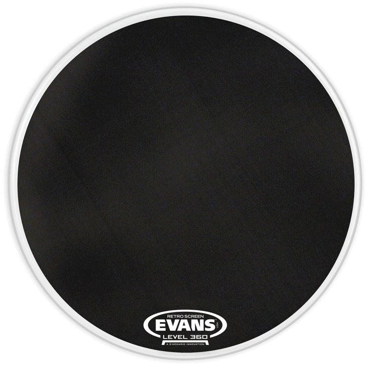 Evans 20' Retro Screen Black Mesh Bass Drum Resonant Head (Neu und ...